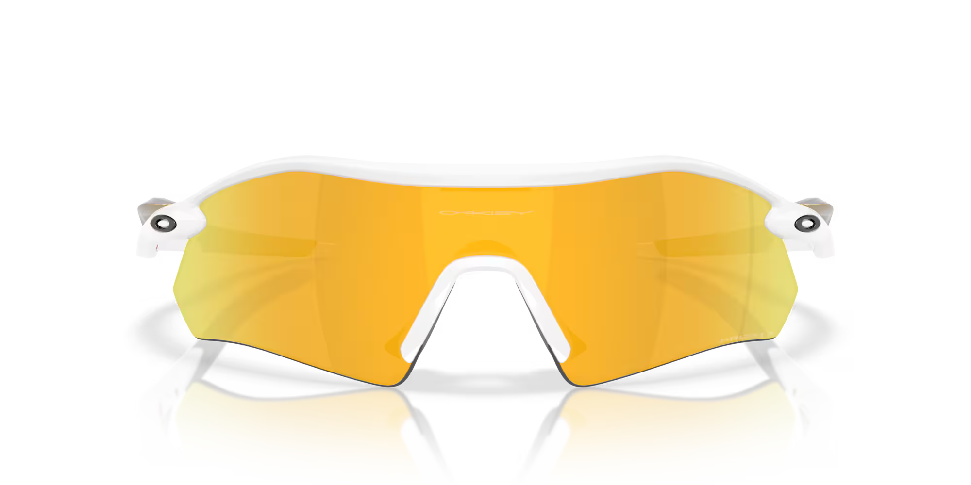Oakley RADAR PLATE Polished White/Gold W/ PRIZM 24K Polarized ...