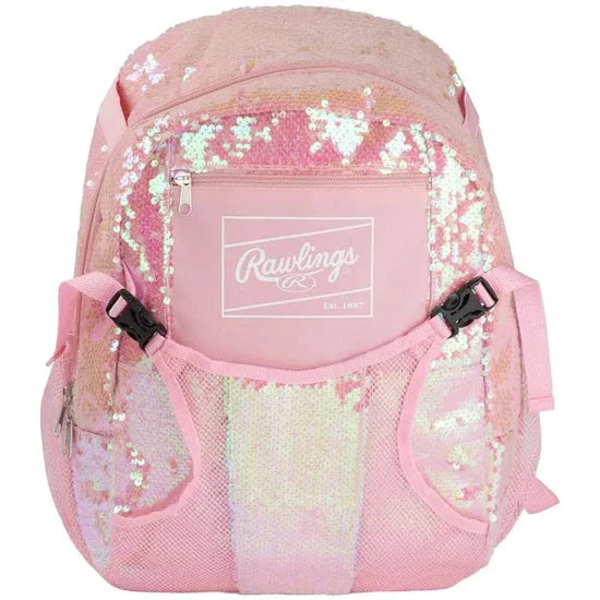 2025 Rawlings Youth Sequin Pink Backpack – Evolution Sports Excellence